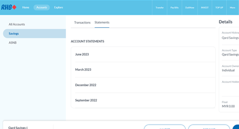 e-Statements - Go green, go paperless to be eco-friendly | RHB